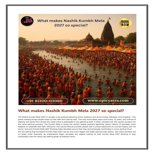 Things To Do In Maha Kumbh Mela 2025 with Noble House Tours | PDF