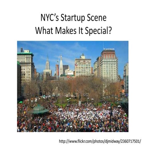 The NYC startup scene | PDF