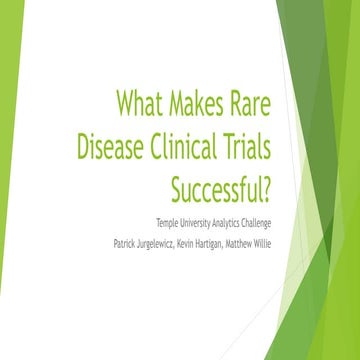 What Makes Rare Disease Clinical Trials Successful | PPT