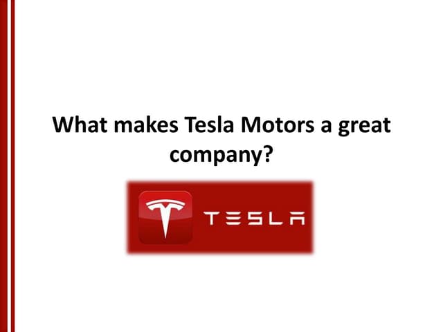 Tesla Motors Introduction Into INDIA | PPTX