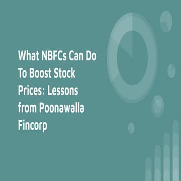 How NBFCs Can Boost Stock Prices_ Lessons from Poonawalla Fincorp | PDF