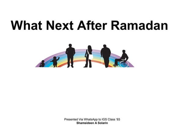 Ramadan awareness presentation | PPT