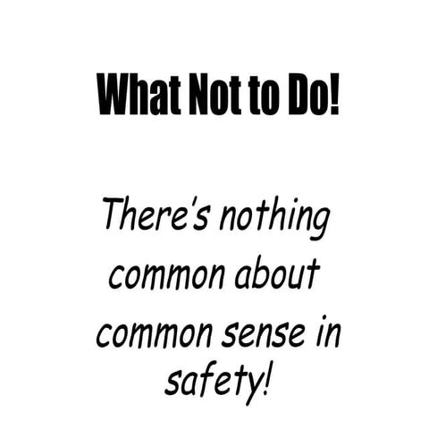 What Not To Do! | PPT