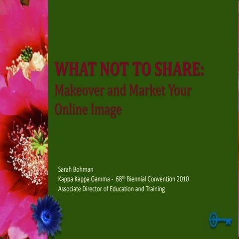 Sarah Cappuzzello Bohman presentations