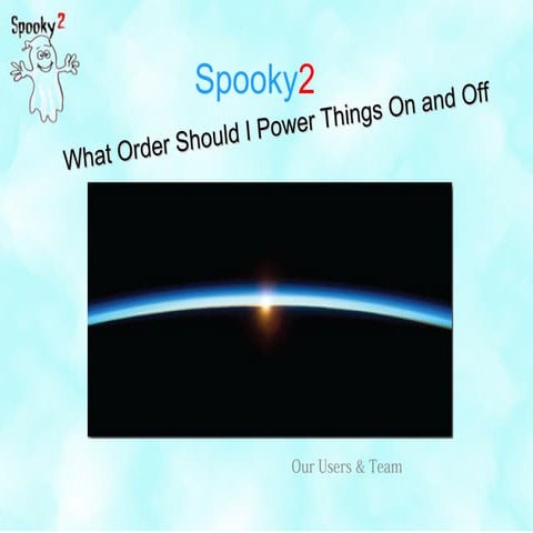 What order should I power things on and off | PPT