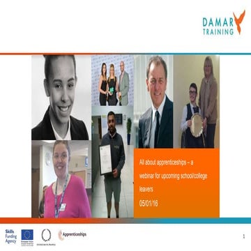 Damar's webinar on apprenticeships for school and college leavers (05 ...