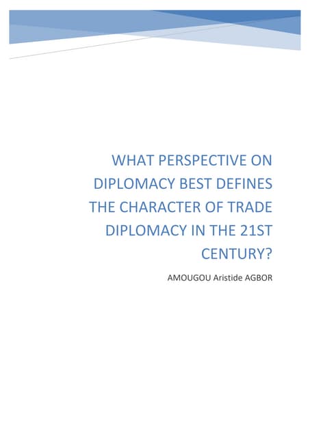 Globalization, Trade, and Interdependence | PDF