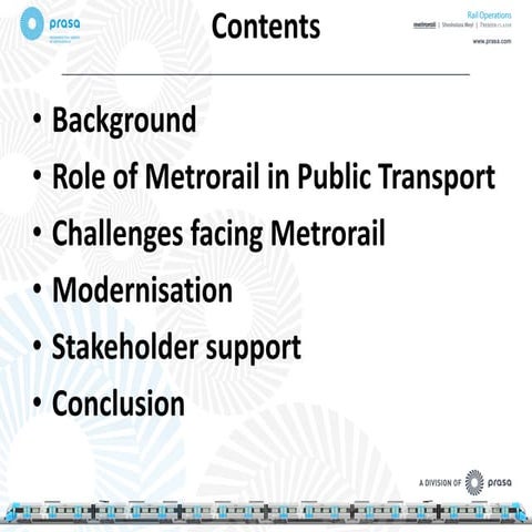 What PRASA is doing to improve the passenger rail service in the ...