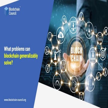 What problems can blockchain solve | PPTX | Computing | Technology & Computing