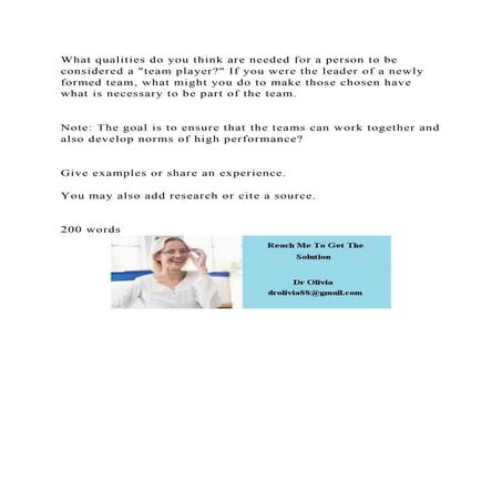 What qualities do you think are needed for a person to be considered.docx