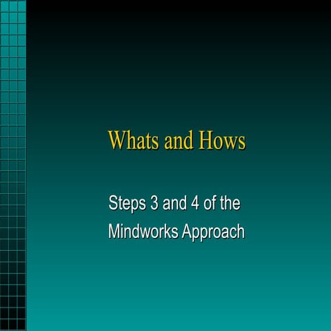 Whats and Hows | PPT | Technology & Computing