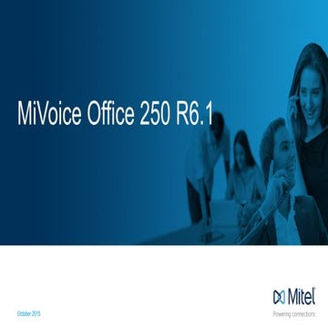 What's new in MiVoice Office release 6.1? | PPT