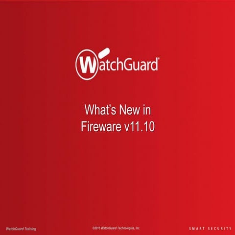 Watchguard short introduction | PPTX