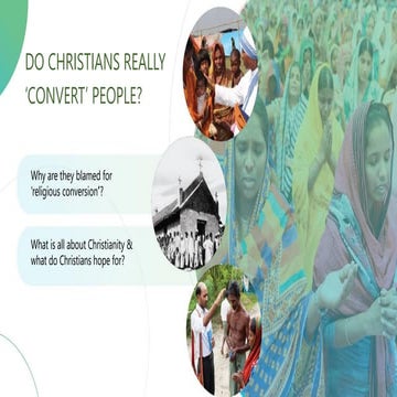 Do Christians really ‘convert’ people? | PDF