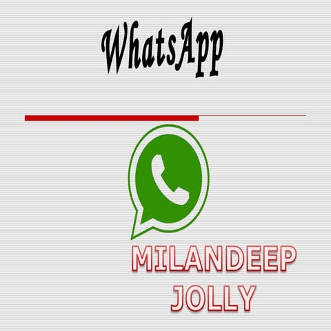 Whats app | PPT | Smartphones | Consumer Electronics