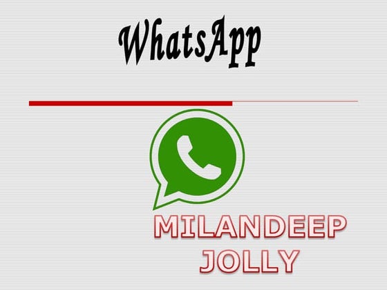 Whatsapp PPT Presentation | PPTX