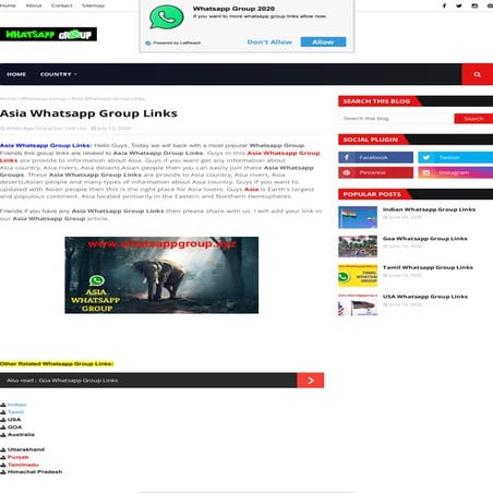 Asia Whatsapp Group Links | PDF