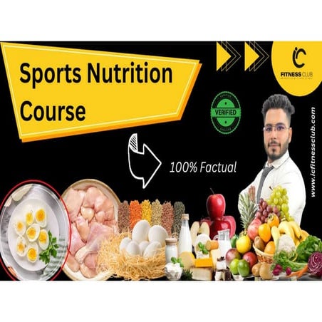 Sports Nutrition Course | PPT