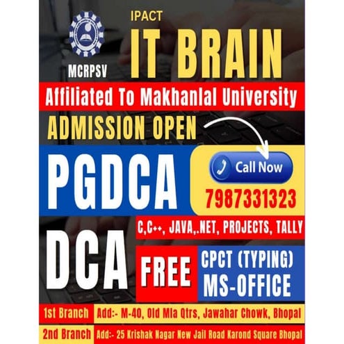 Admission Open DCA PGDCA | PPT