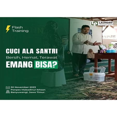 TRAINING IN HOUSE Laundry Pesantren No 1 Di Indonesia 0851-5805-1566 | PDF