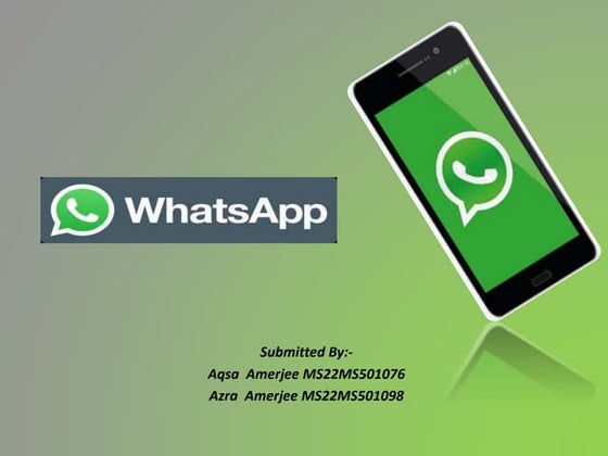 Whatsapp PPT Presentation | PPT