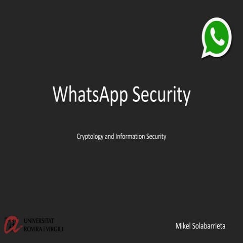 Whats app security | PDF