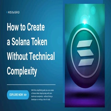 What’s a Solana Token — Business Benefits & Creation Guide | PDF