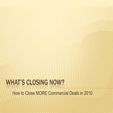 What’S Closing Now | PPT