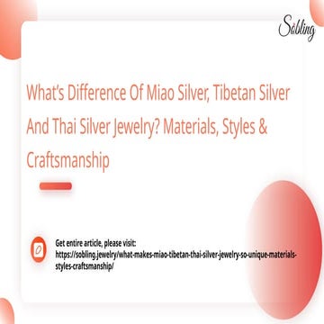 What’s Difference Of Miao Silver, Tibetan Silver And Thai Silver ...