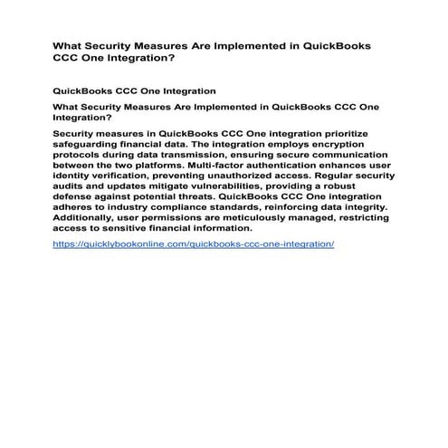 What Security Measures Are Implemented in QuickBooks CCC One Integration.docx