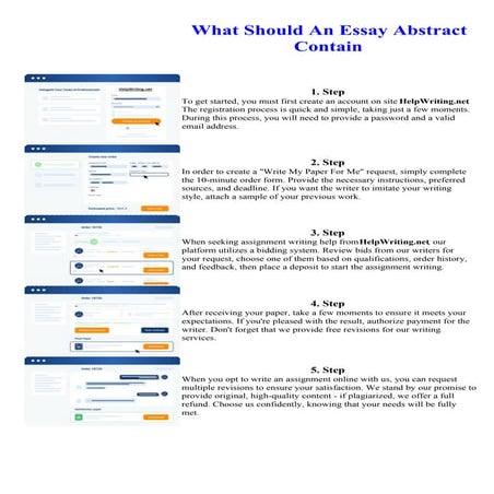 What Should An Essay Abstract Contain | PDF