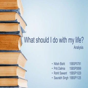What should i do with my life | PPTX