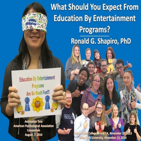 What Should You Expect from Education by Entertainment Programs? | PDF