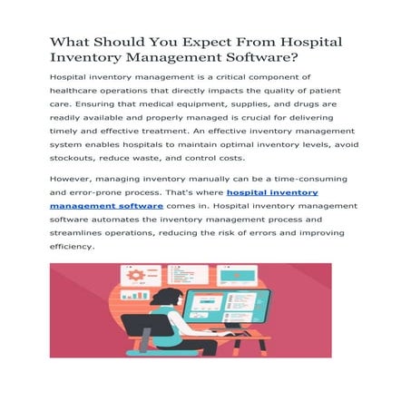 What Should You Expect From Hospital Inventory Management Software ...