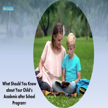 After school programs | PDF