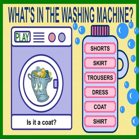 What´s in the washing machine game | PDF