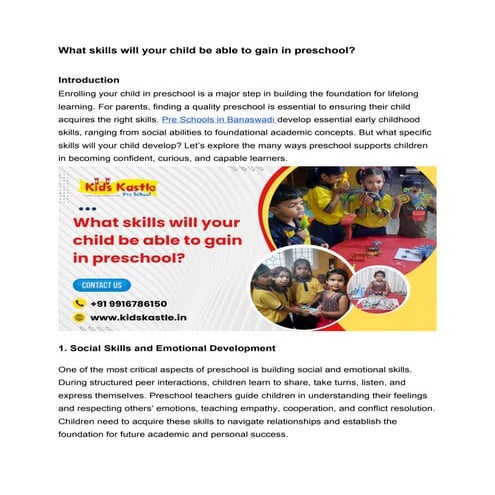 What Are the Key Skills That Children Learn in Preschool.docx