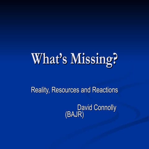 What’S Missing | PPT