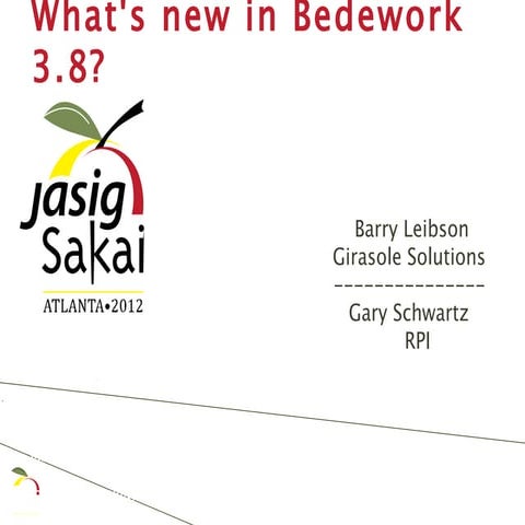What's New in Bedework 3.8 | PPT