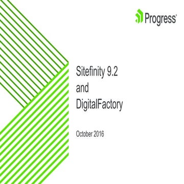 What's New in Progress Sitefinity 9.2 Webinar | PPT