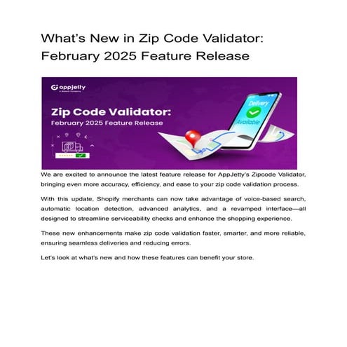 What’s New in Zip Code Validator_ February 2025 Feature Release.pdf