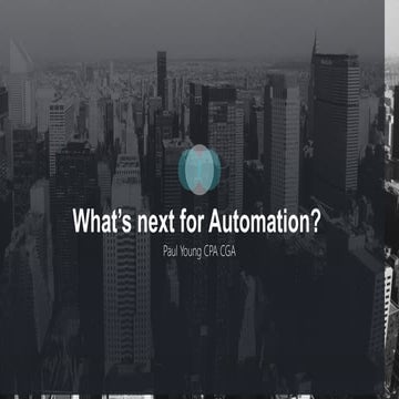 Business Automation: What's next | PPT