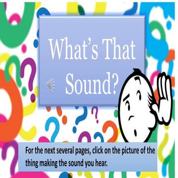 Whats that sound powerpoint | PPTX