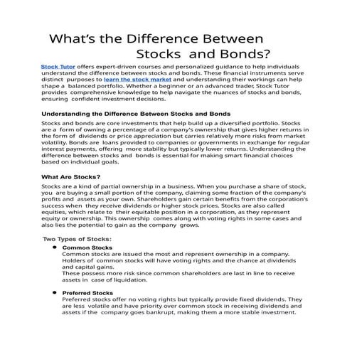 What’s the Difference Between Stocks and Bonds_ - Google Docs.pptx