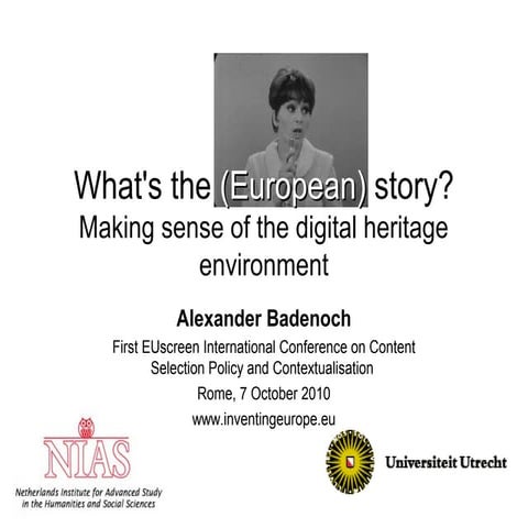 What's the (European) story - Alexander Badenoch | PPT