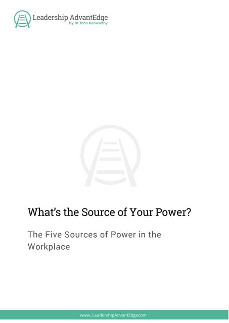 Sources of Personal Power | PPT