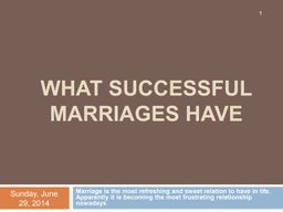 Creating Values in our Marriages | PPT