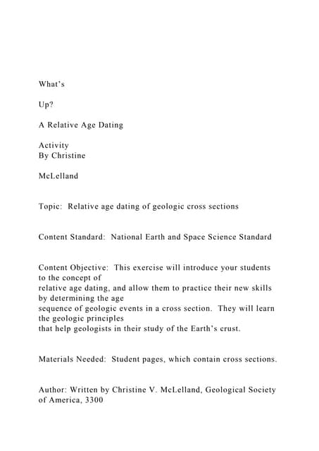 absolute and relative dating.pptx | Geology | Science