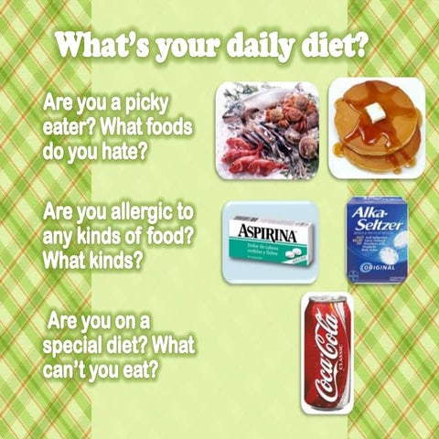 My daily diet | PPTX