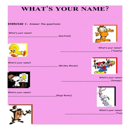 Whats Your Name | DOC